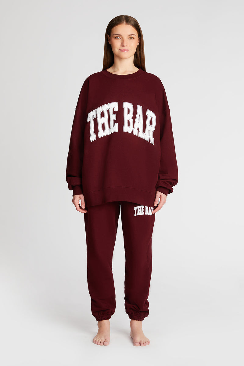 VARSITY SWEATPANTS MAROON – The Bar
