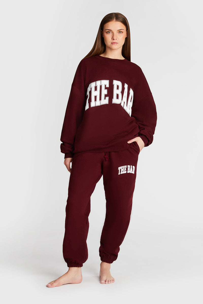 VARSITY SWEATPANTS MAROON – The Bar