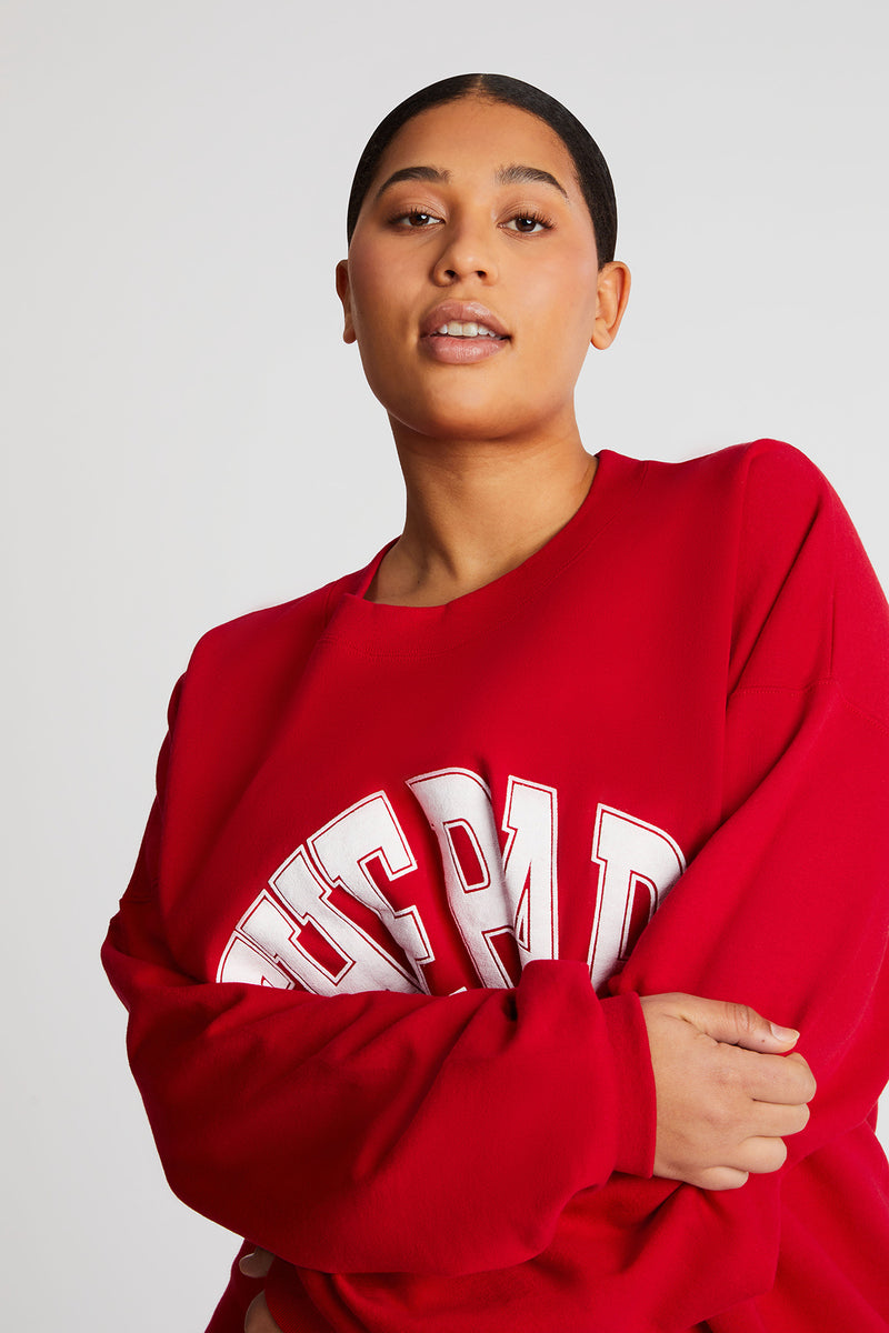 VARSITY SWEATSHIRT RUBY – The Bar