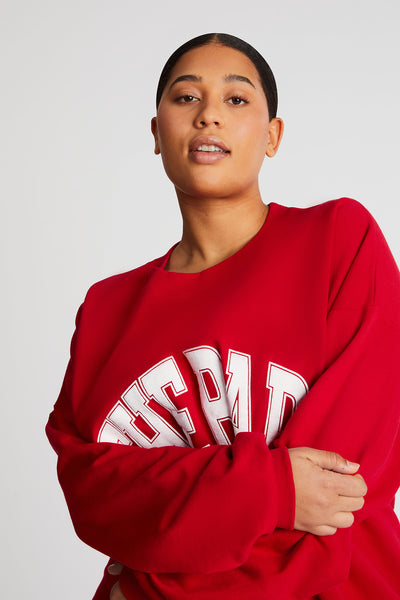 VARSITY SWEATSHIRT RUBY – The Bar
